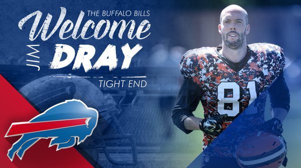 #Bills have signed former #Browns TE Jim Dray