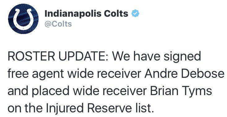 Colts sign former Raiders draft pick Andre Debose