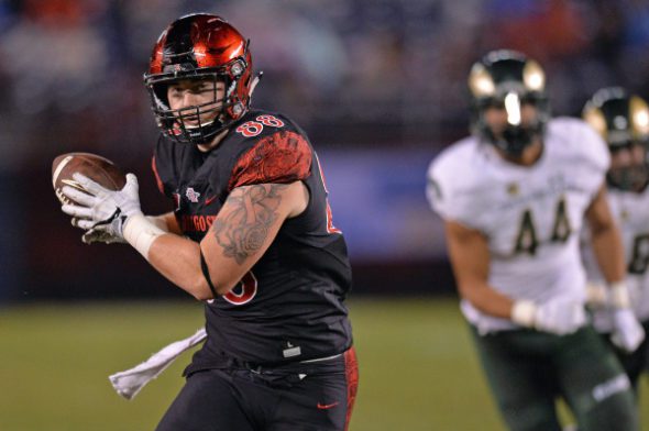 NFL Draft Diamonds Prospect Interview: David Wells, TE, San Diego State ...
