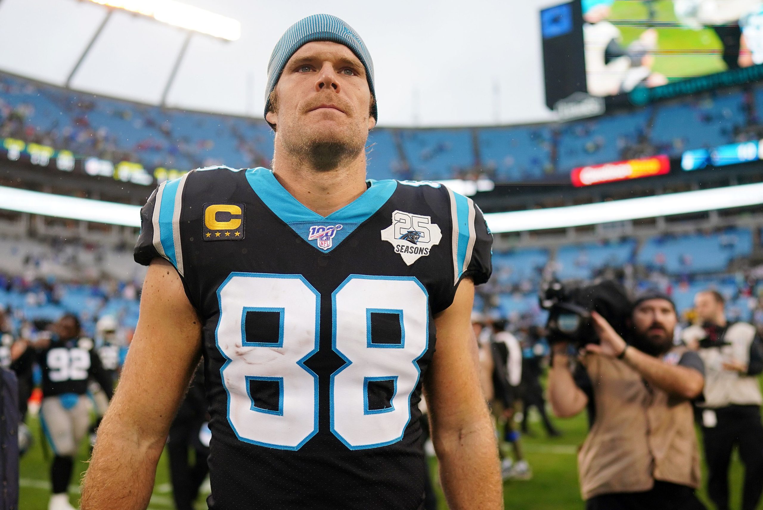 Bills need Greg Olsen, he had 7 yards less than all their TE's combined