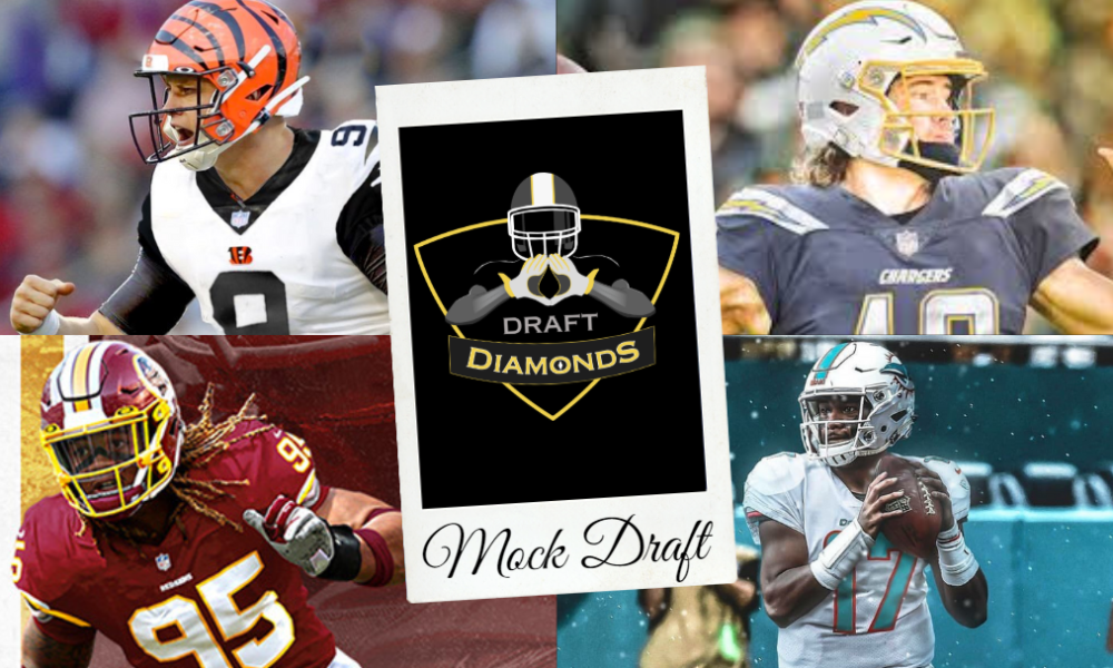 2020 NFL Mock Draft 2.0 with four trades presented by Draft Diamonds