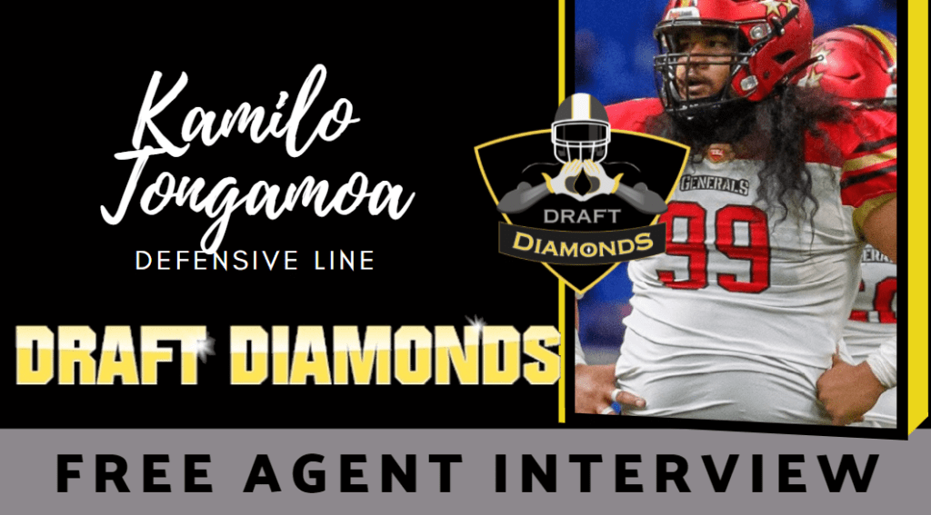 Free Agent Interview: Kamilo Tongamoa, Defensive LIneman